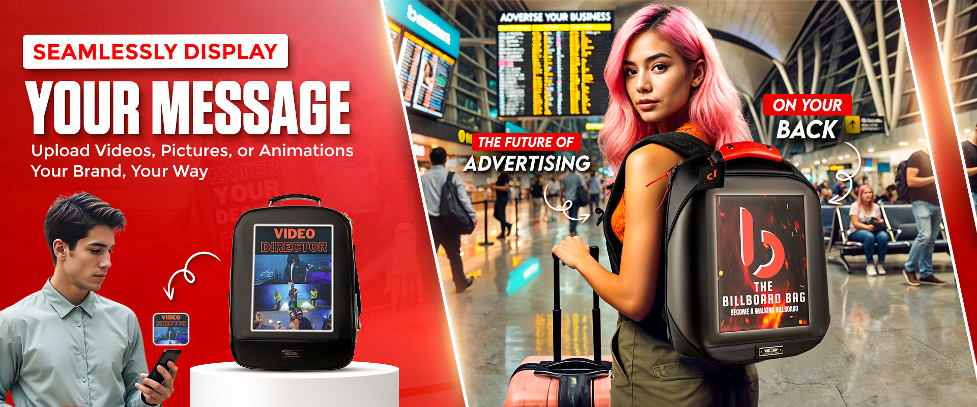 Billboard Bag™ | Luxury LED Backpacks for Business & Branding ...